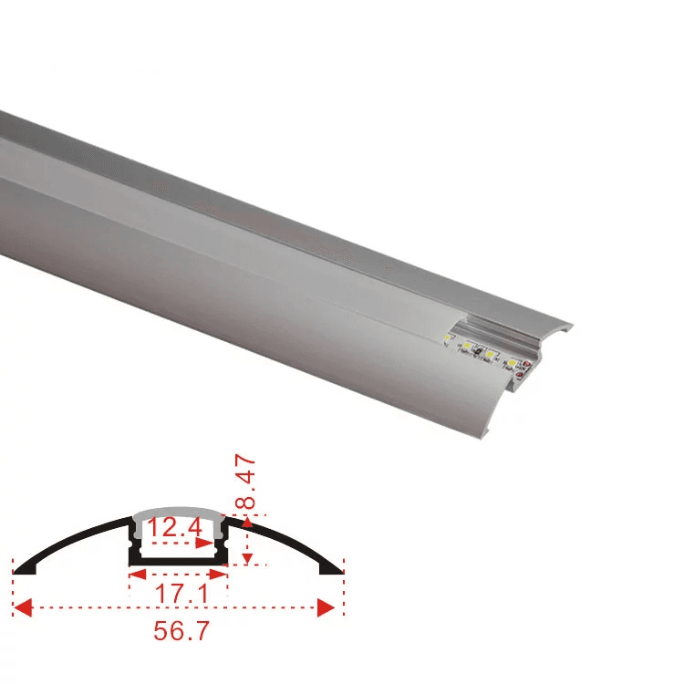 LED Aluminum Channel Ultra Wide 56.7mm Profile – Konnine